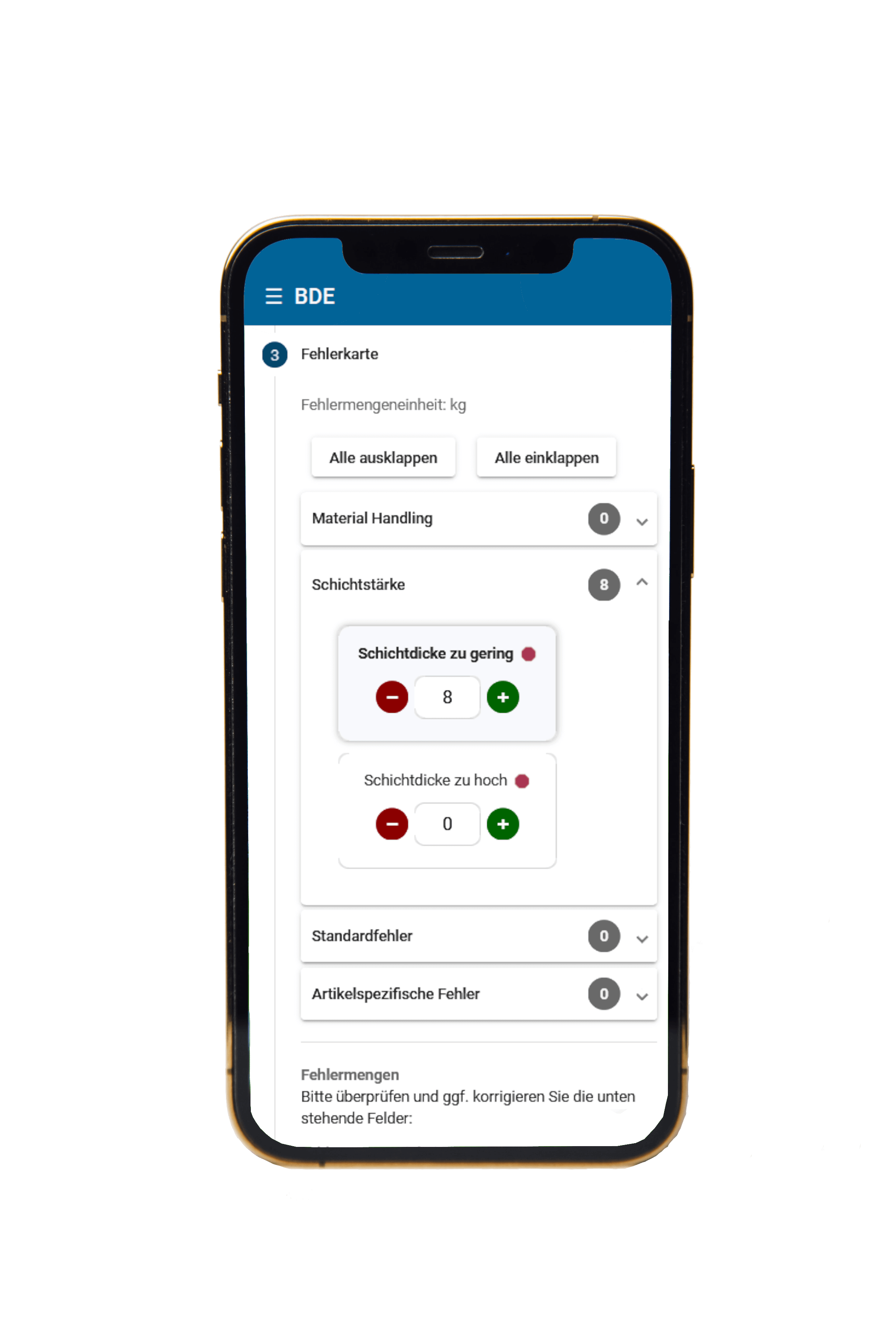 BDE und QS verbinden: Zeit sparen mit der Fehlerkarte für die BDE-App ...